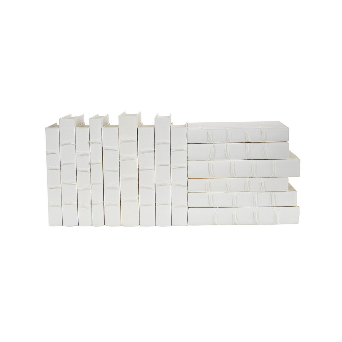 Raised Bands-White Parchment Book | Southern Palms Furniture & Decor